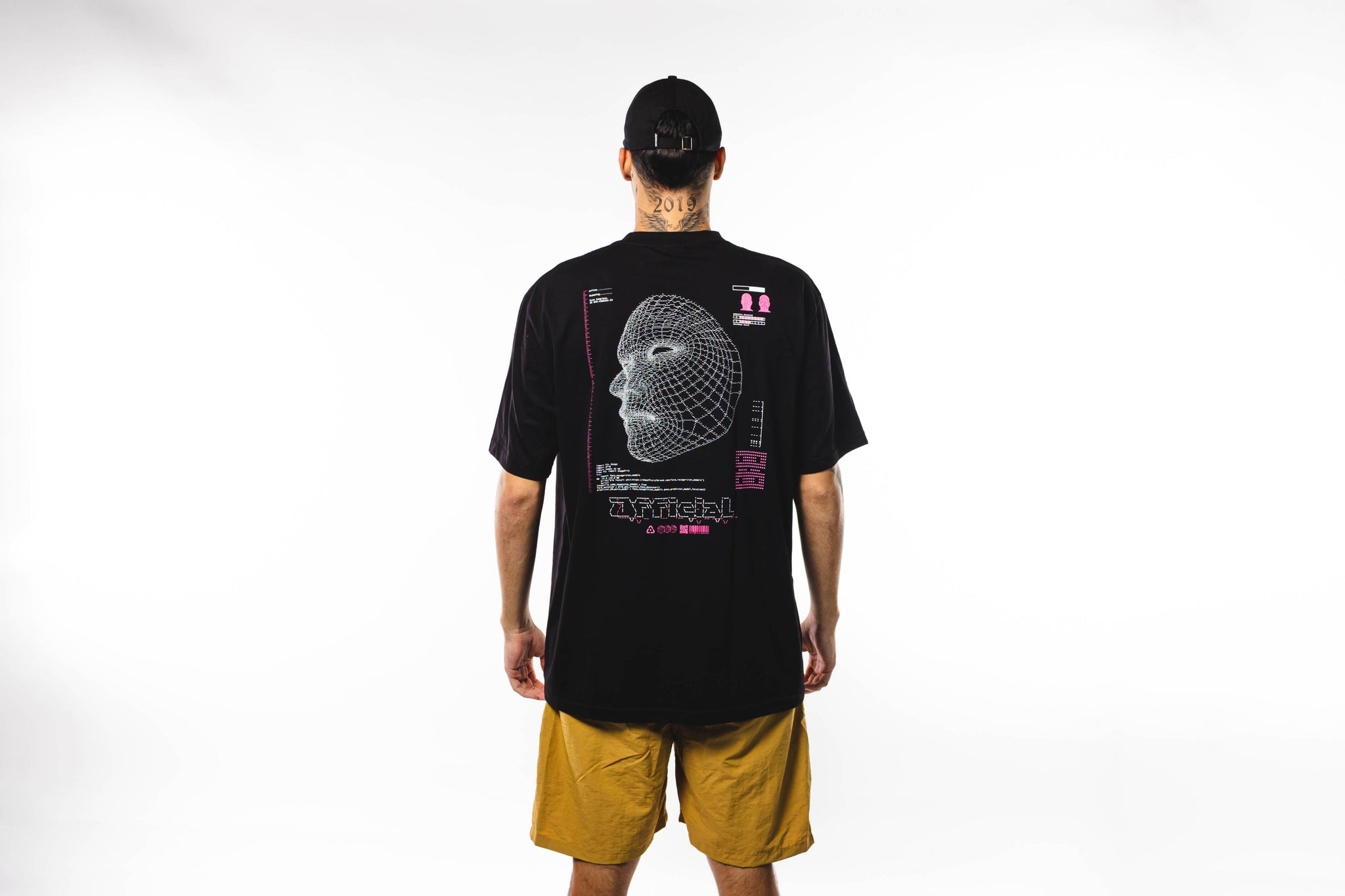 Facial Recognition T-Shirt (Black) - The Official Brand
