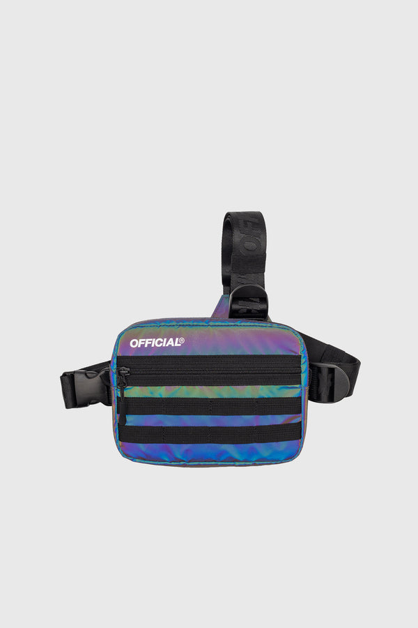 Rainbow Reflective Tri-Strap Chest Bag - The Official Brand